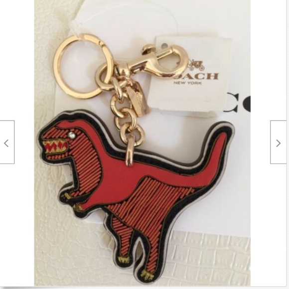 Coach | Accessories | Coach Key Chain Rexy Dinosaur Embroidered Key Fob ...